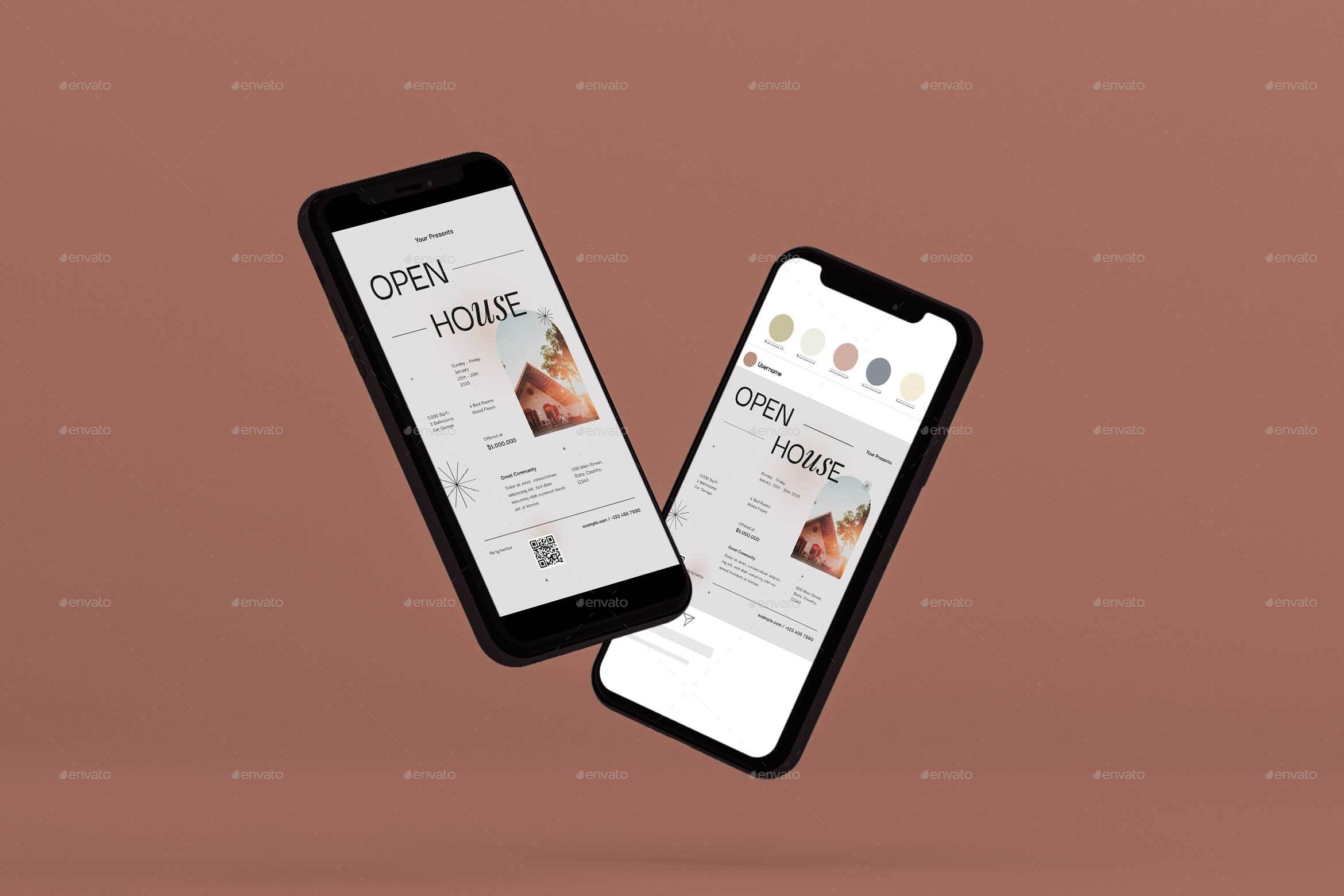 Open House Flyer Set, Print Templates | GraphicRiver