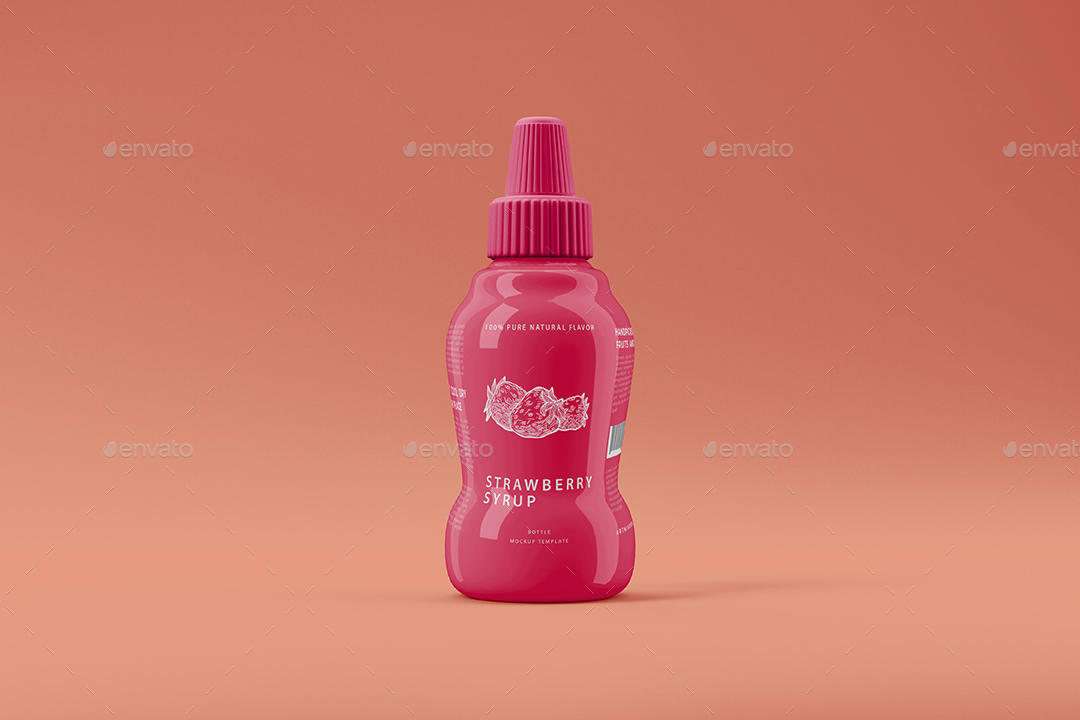 Bundle Syrup Bottle Mockup, Graphics | GraphicRiver