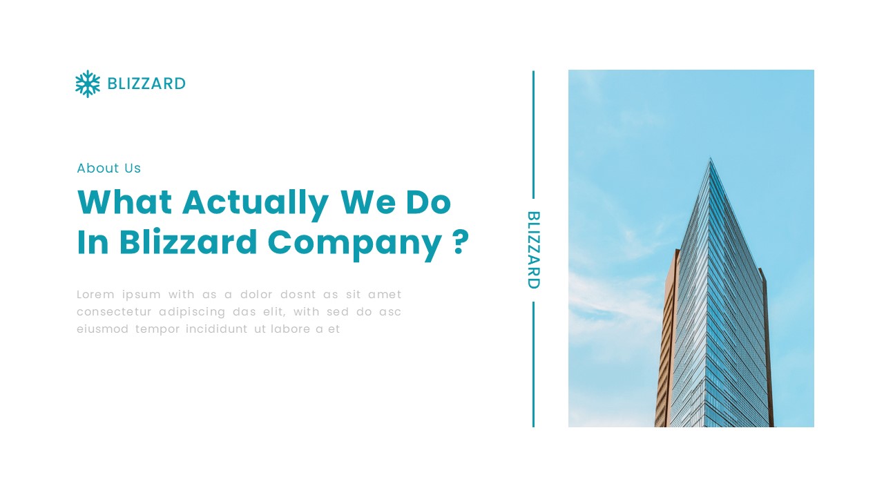 Blizzard - Company Profile Powerpoint Template, Presentation Templates