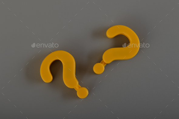Question mark symbols isolated on a grey background Stock Photo by innu ...