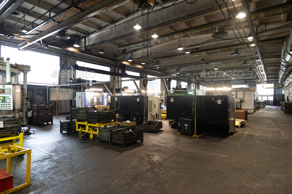 Photo of automobile assembly production.Car factory. Auto parts. Engine ...