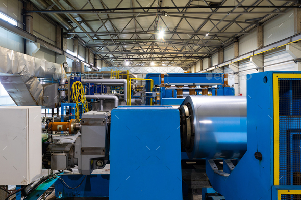 modern high-performance equipment in the factory Stock Photo by traimakivan