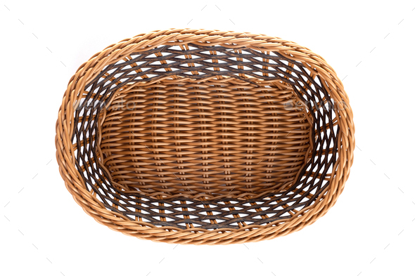 oval wicker basket top view Stock Photo by traimakivan | PhotoDune
