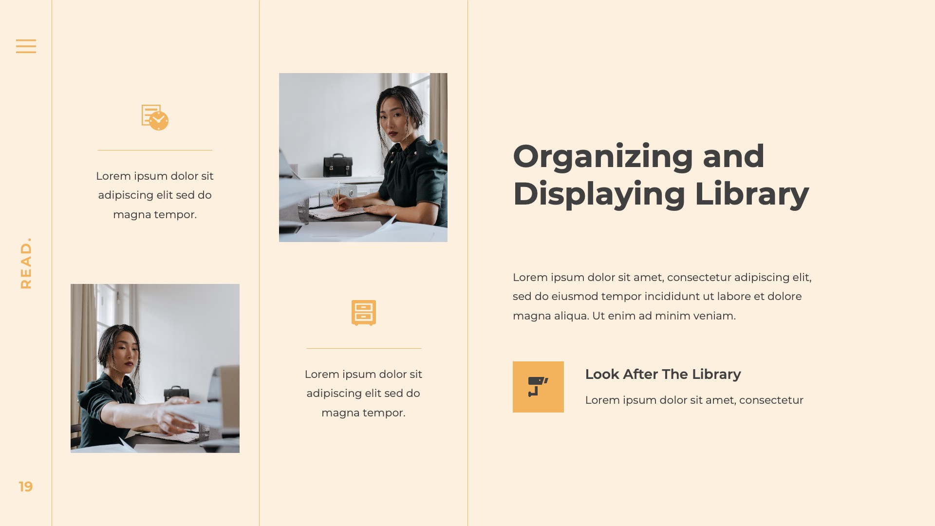 Read - Digital Book Library Application PowerPoint, Presentation Templates