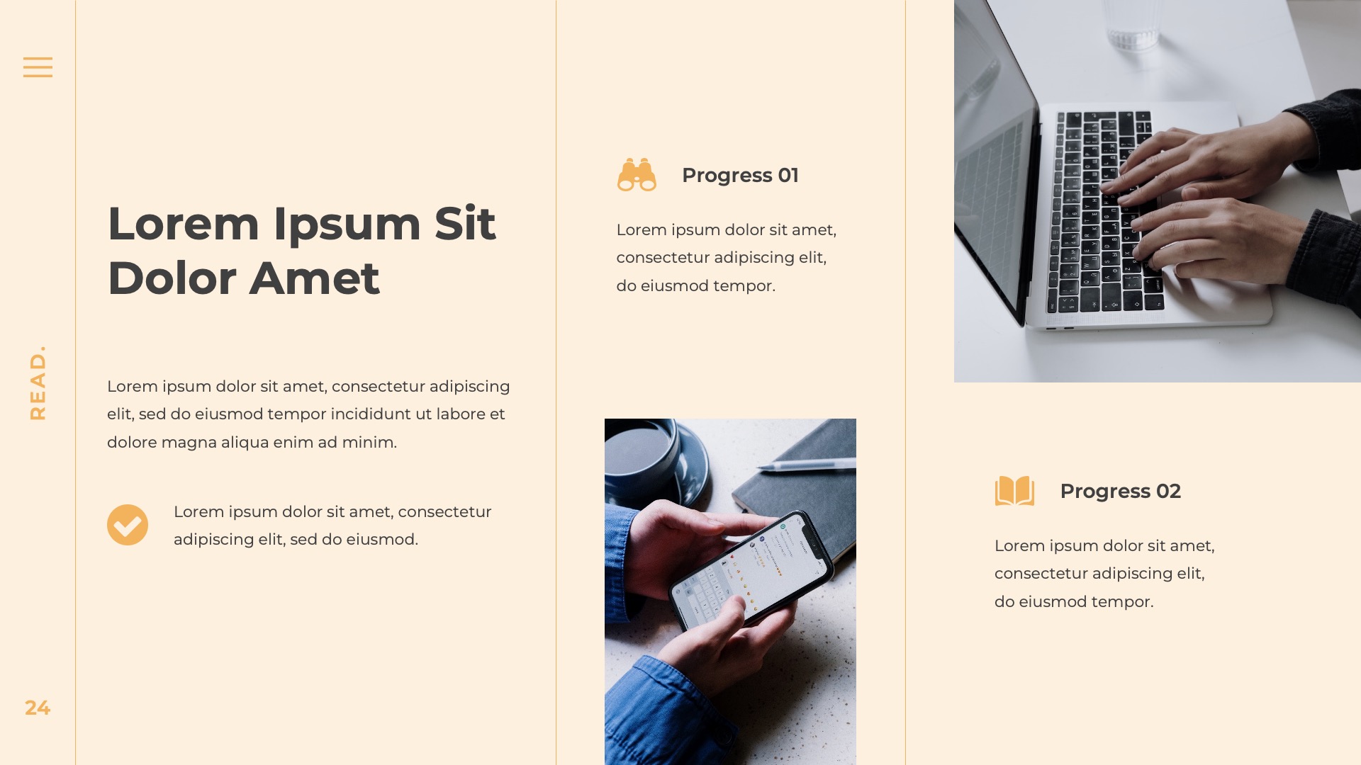 Read - Digital Book Library Application PowerPoint, Presentation Templates