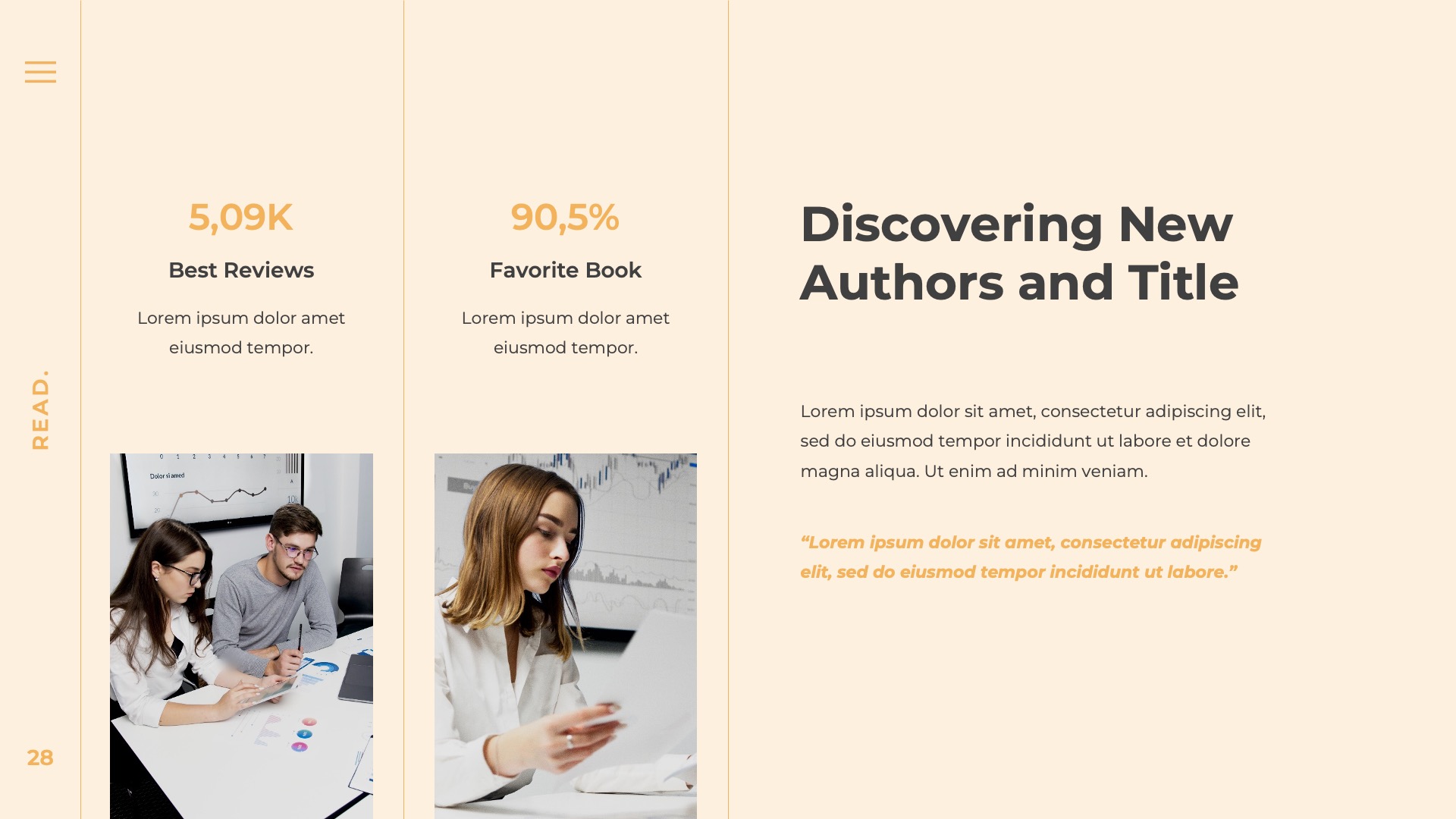 Read - Digital Book Library Application PowerPoint, Presentation Templates
