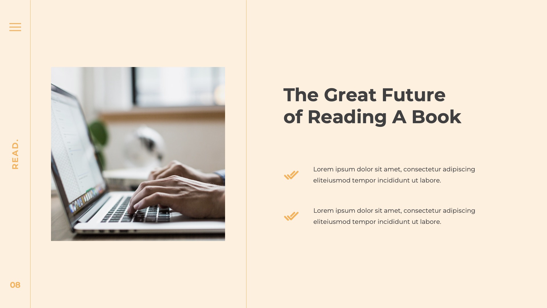 Read - Digital Book Library Application PowerPoint, Presentation Templates