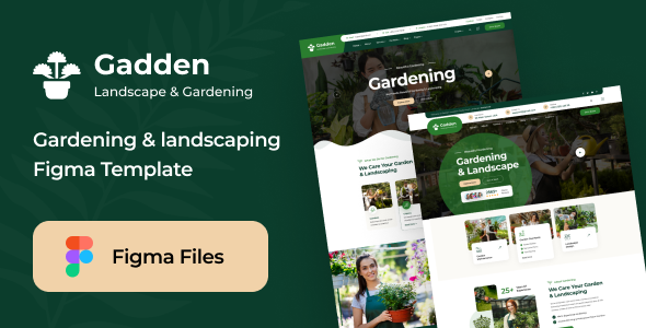 Gadden - Garden & Landscaping Figma Template by Webtend | ThemeForest