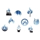 Gas Industry Symbols and Icons, Vectors | GraphicRiver