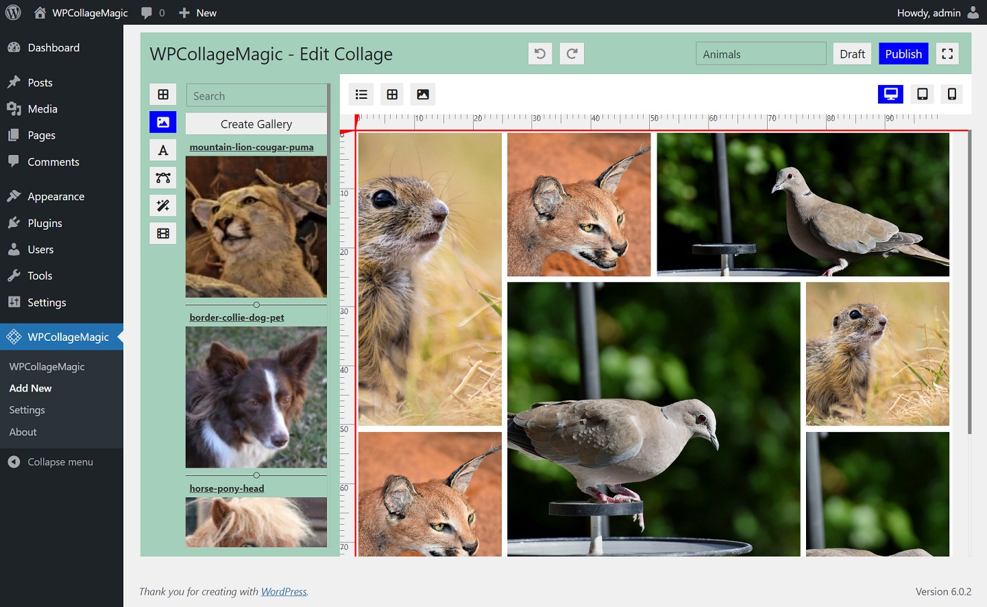WPCollageMagic - Photo Collage Builder For WordPress by andrasweb ...