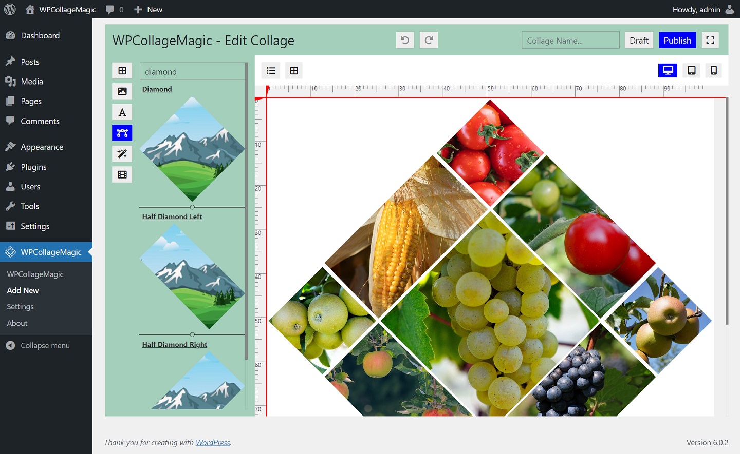 WPCollageMagic - Photo Collage Builder For WordPress by andrasweb ...