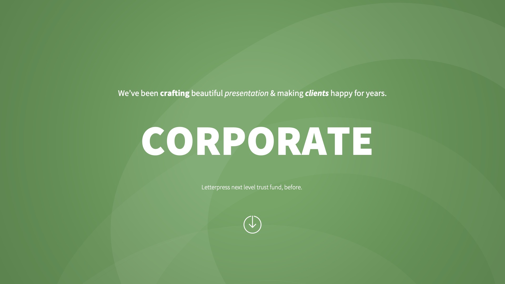 Corporate - PowerPoint Infographics Slides, Presentation Templates