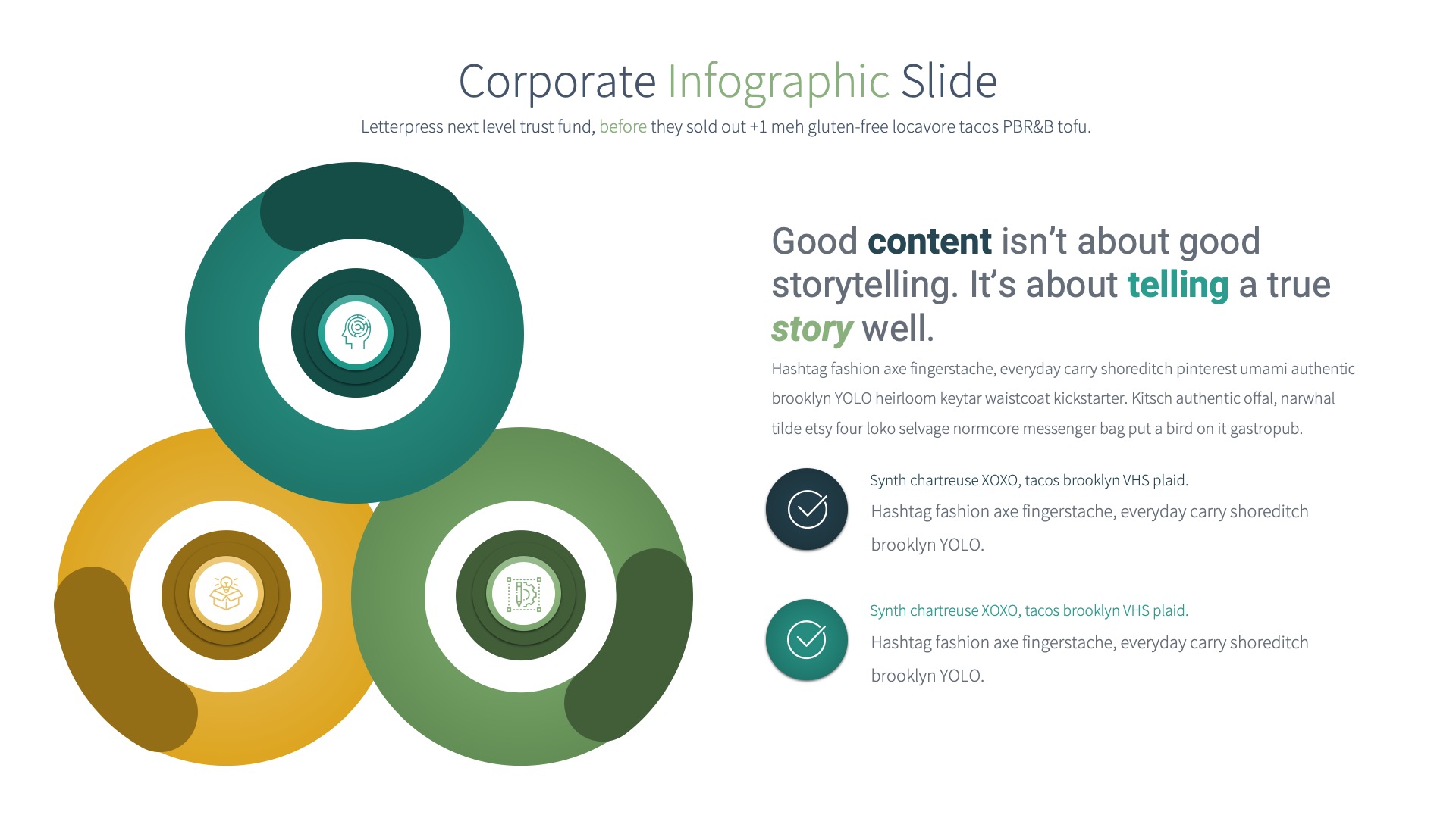 Corporate - PowerPoint Infographics Slides, Presentation Templates