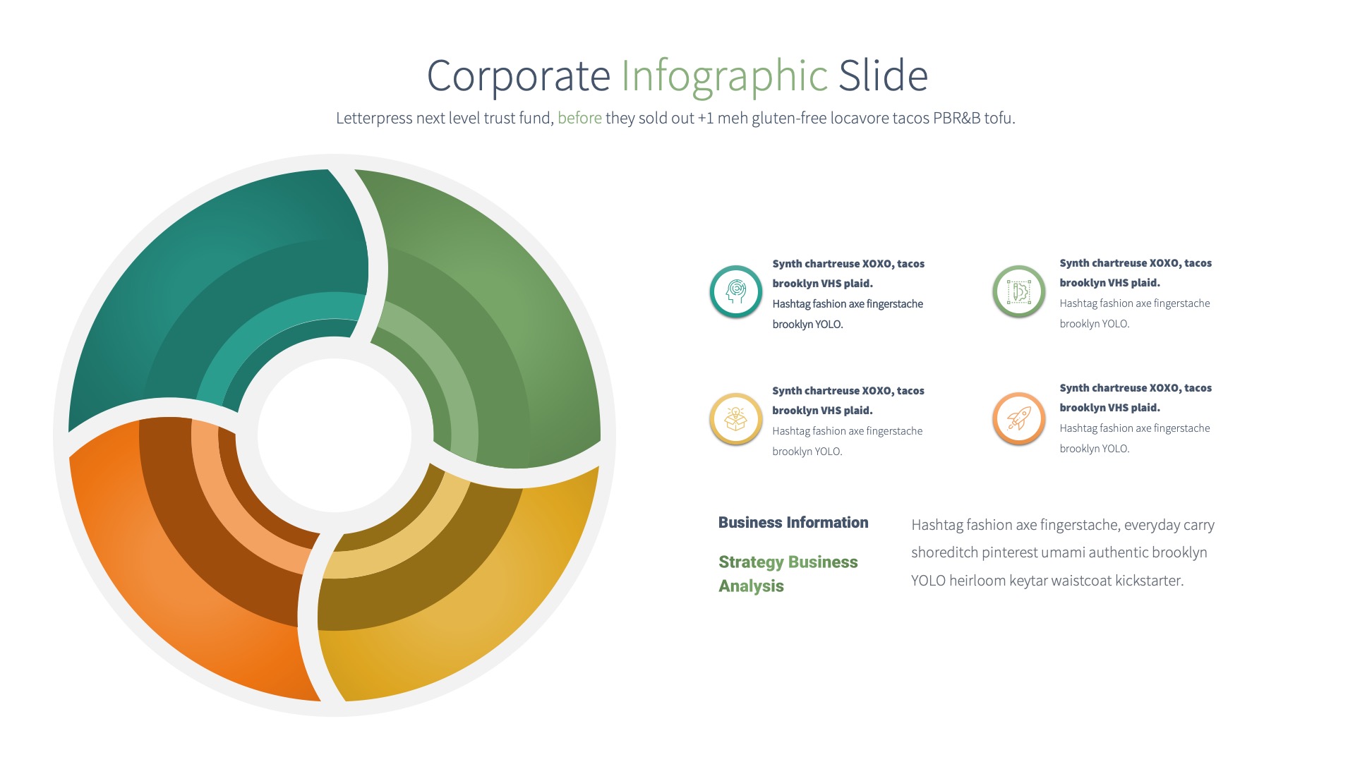 Corporate - PowerPoint Infographics Slides, Presentation Templates