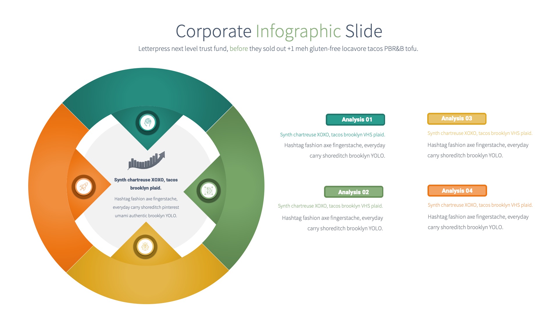 Corporate - PowerPoint Infographics Slides, Presentation Templates