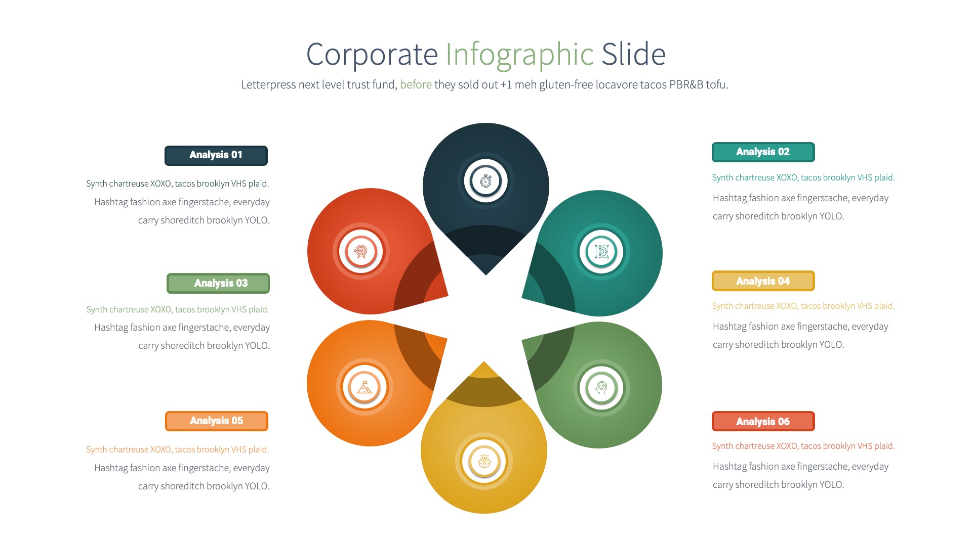 Corporate - PowerPoint Infographics Slides, Presentation Templates