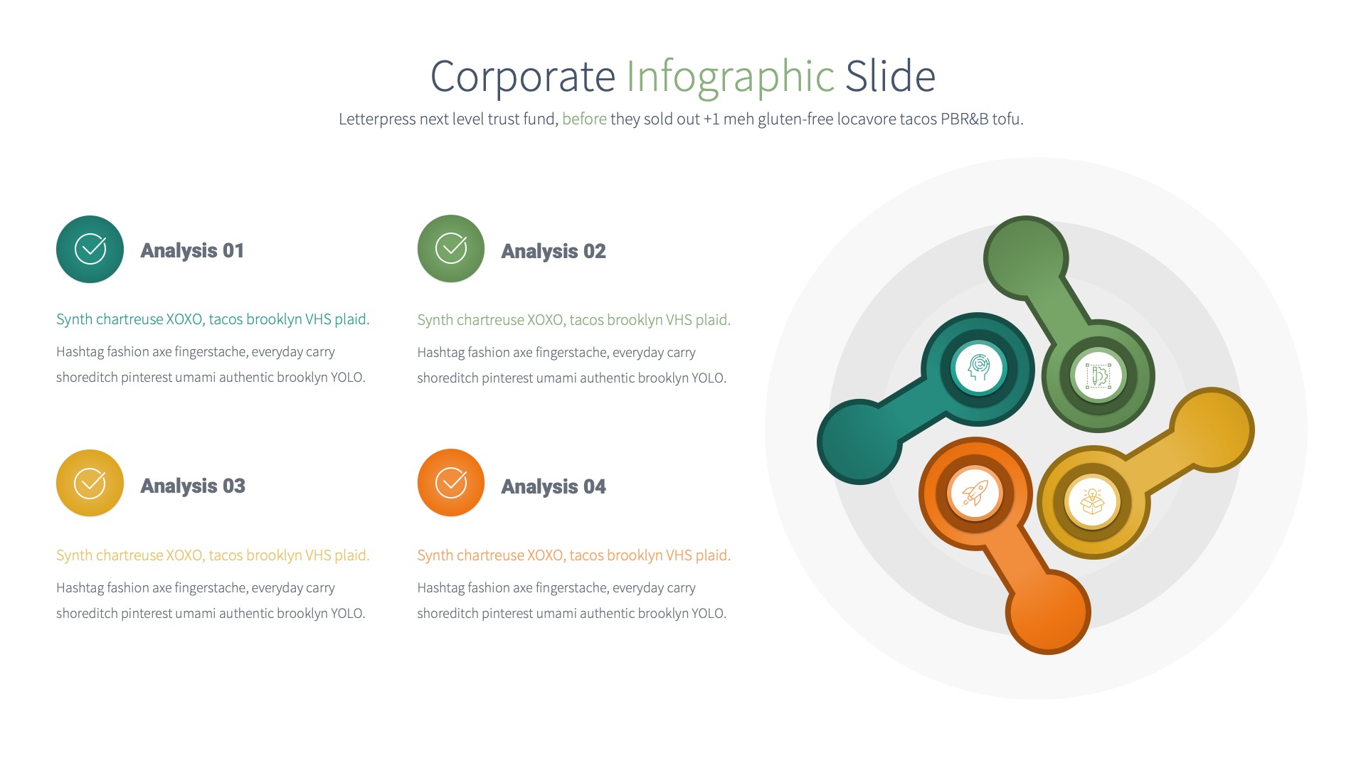 Corporate - PowerPoint Infographics Slides, Presentation Templates
