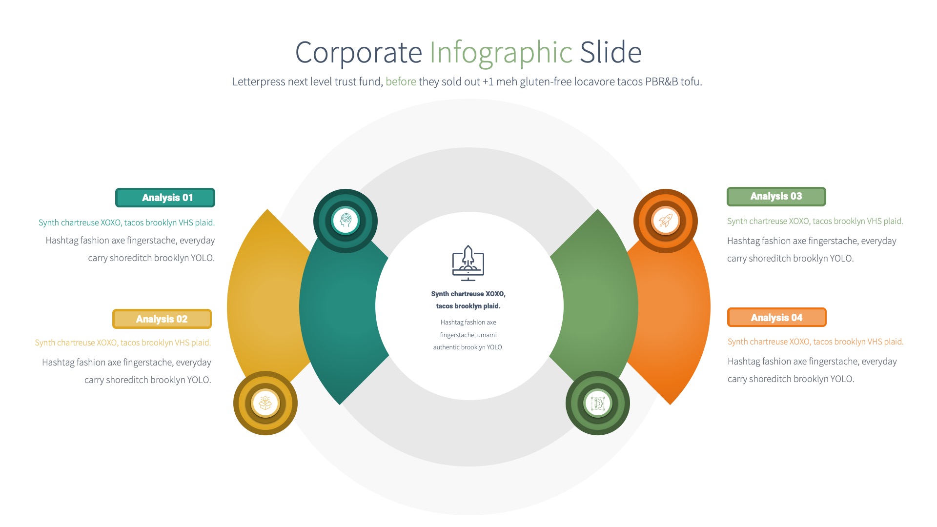 Corporate - PowerPoint Infographics Slides, Presentation Templates