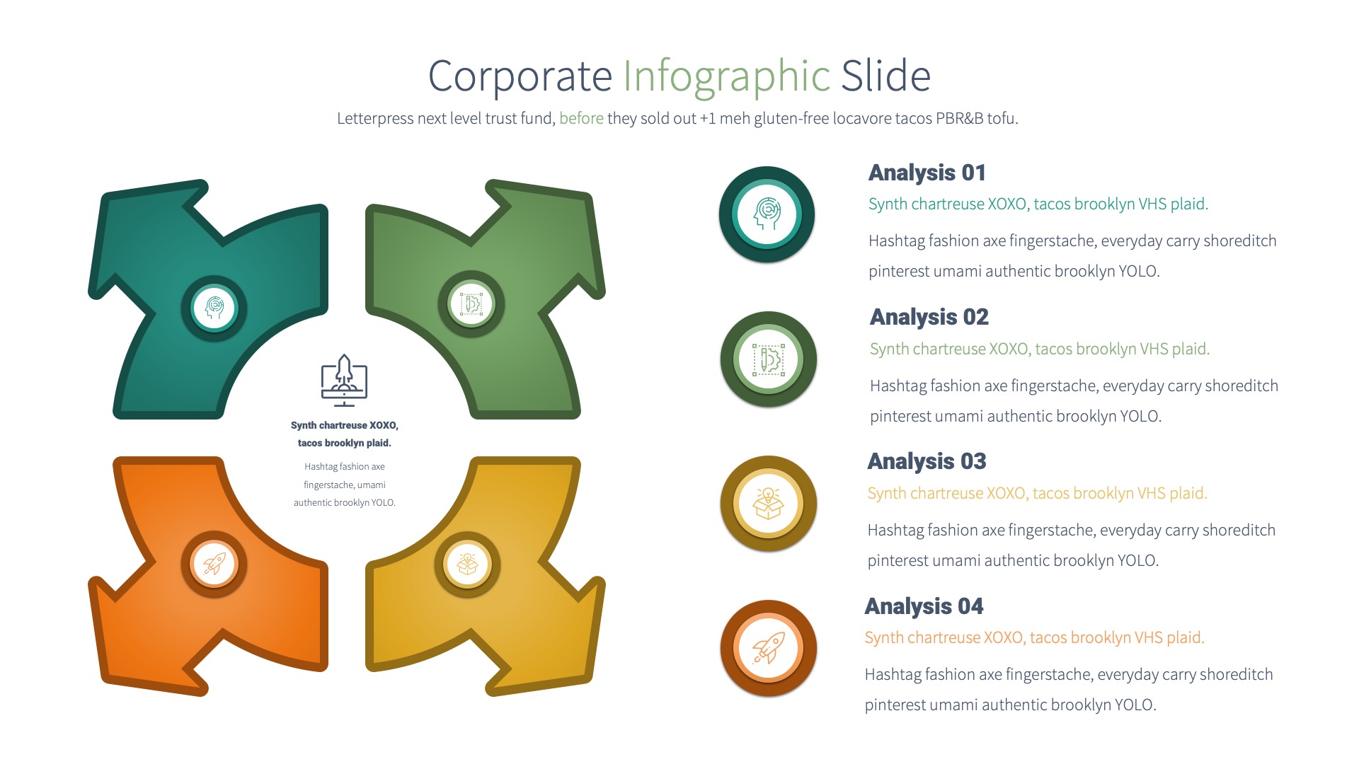 Corporate - PowerPoint Infographics Slides, Presentation Templates
