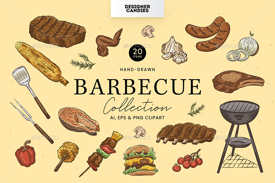 Barbecue BBQ Illustrations, Graphics | GraphicRiver