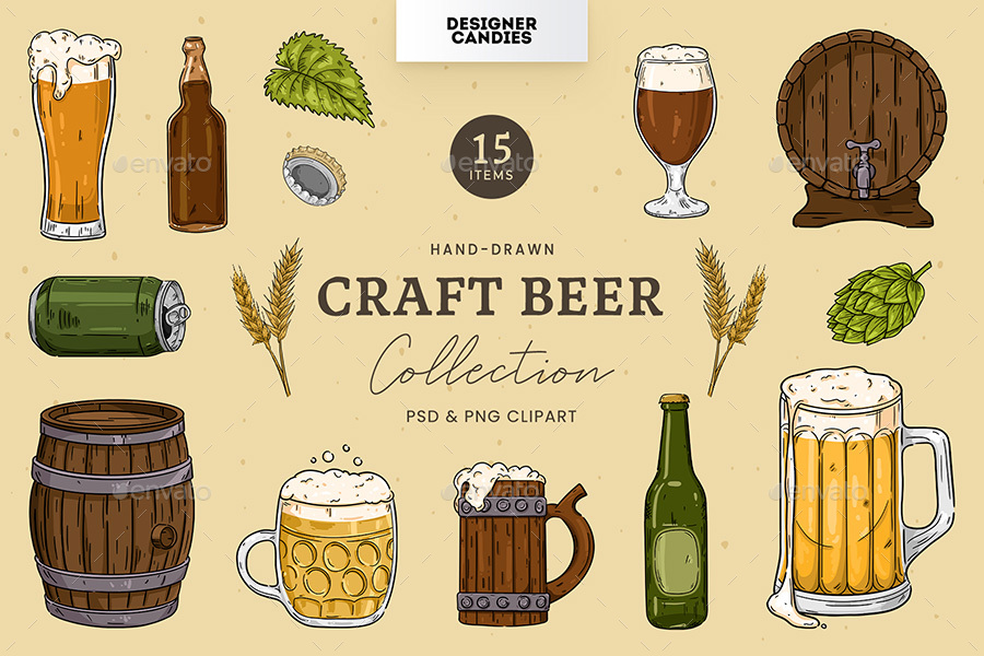 Beer Clipart Illustrations, Graphics | GraphicRiver