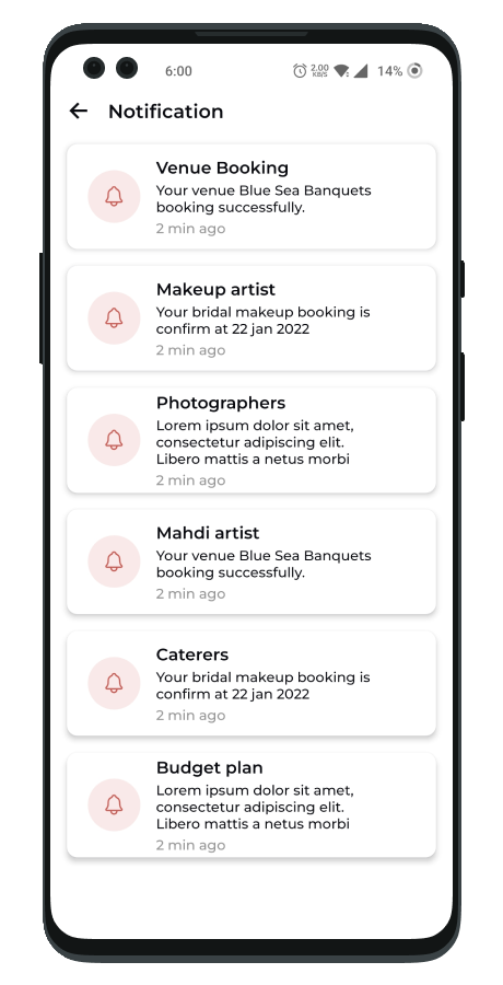 Wedding Planning App Template in React Native | Multi Language ...