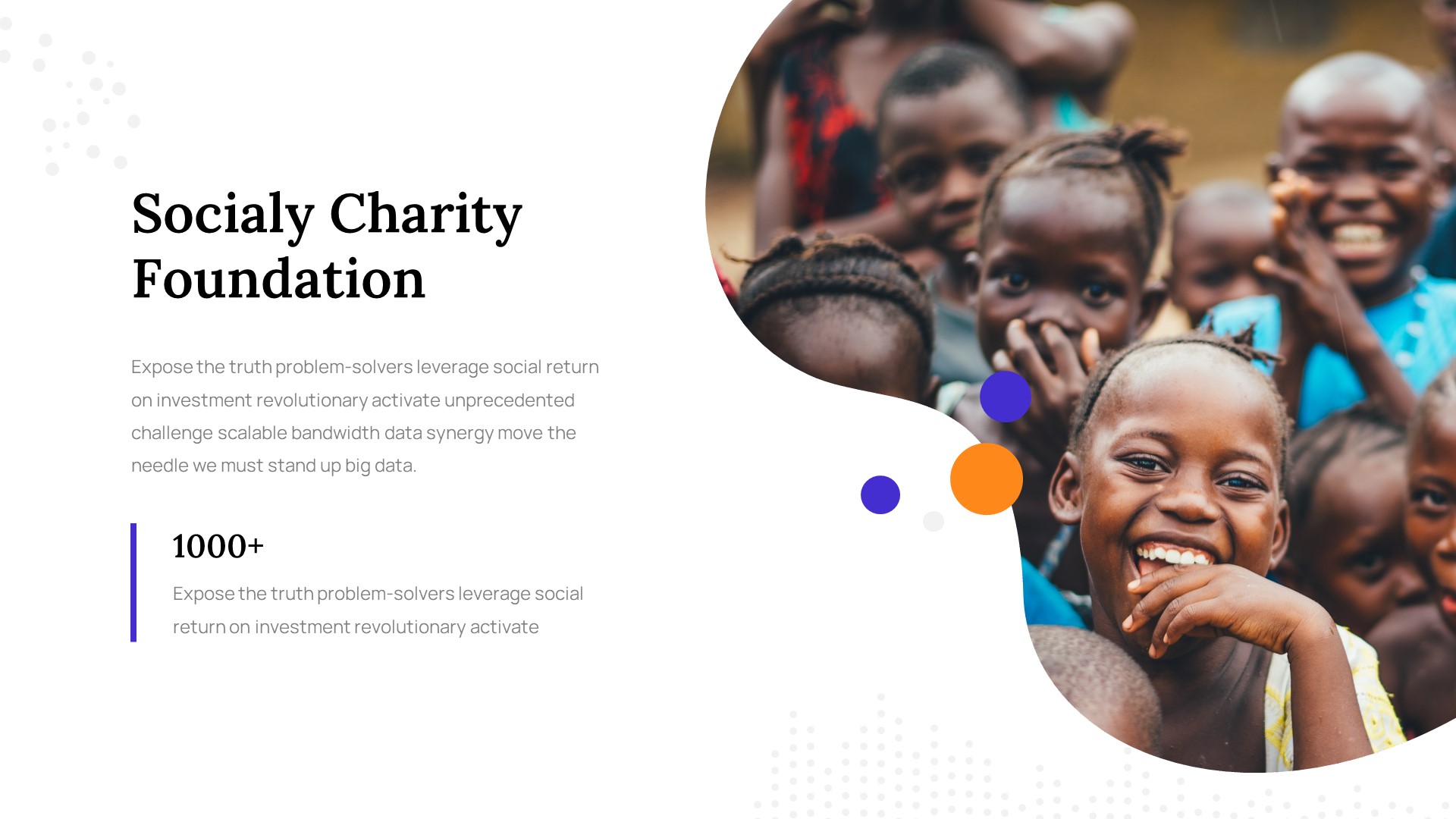 Socialy - Charity Foundation & Humanity PowerPoint Template ...