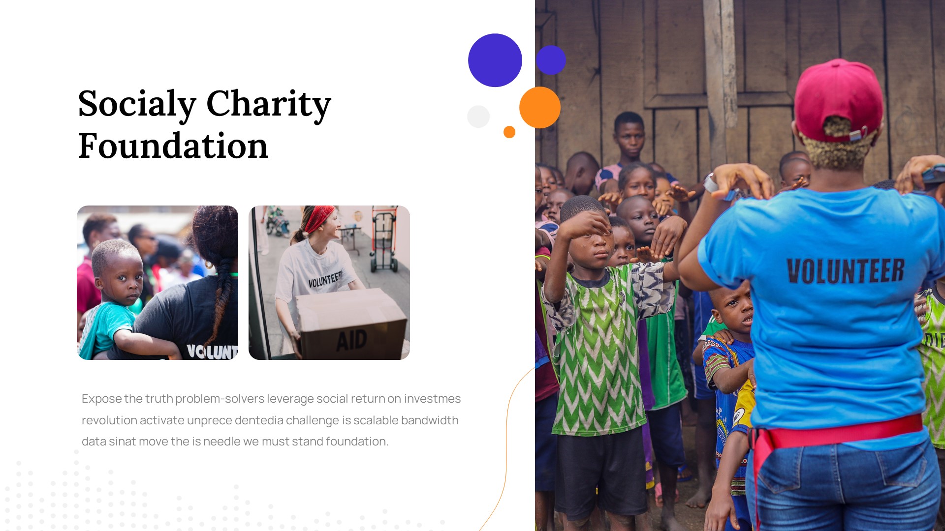 Socialy - Charity Foundation & Humanity PowerPoint Template ...