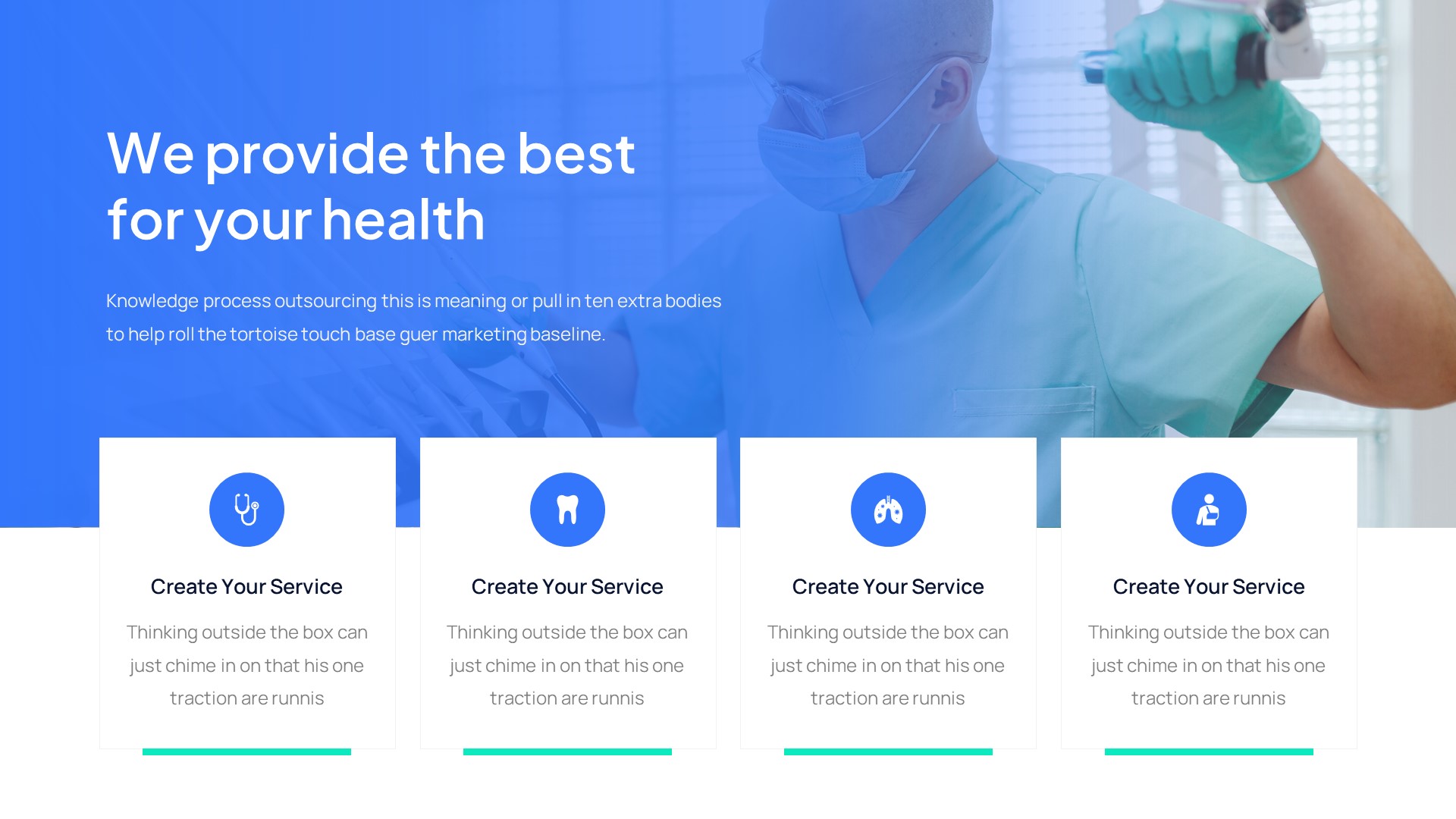 Polyclinic - Medical Clinic Google Slides Template, Presentation Templates