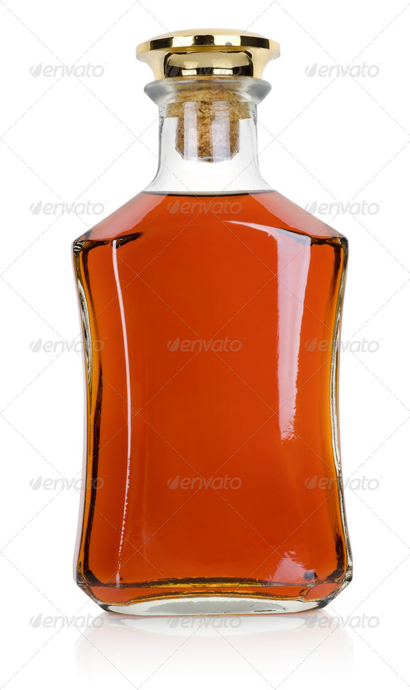 Bottle of brandy Stock Photo by Givaga | PhotoDune