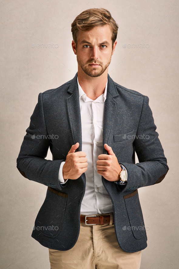 Dressed to impress. Cropped portrait of a handsome young man in a suit ...