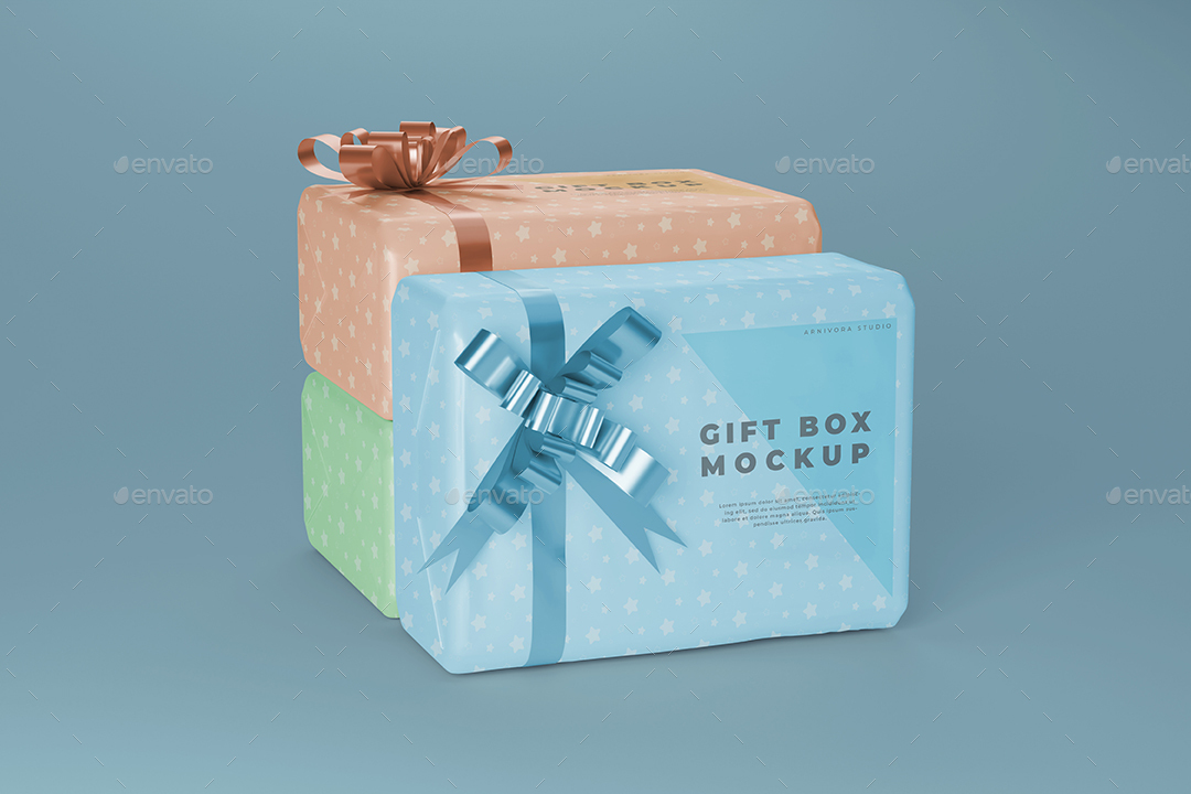 Bundle Gift Box Mockup Template 3, Graphics | GraphicRiver