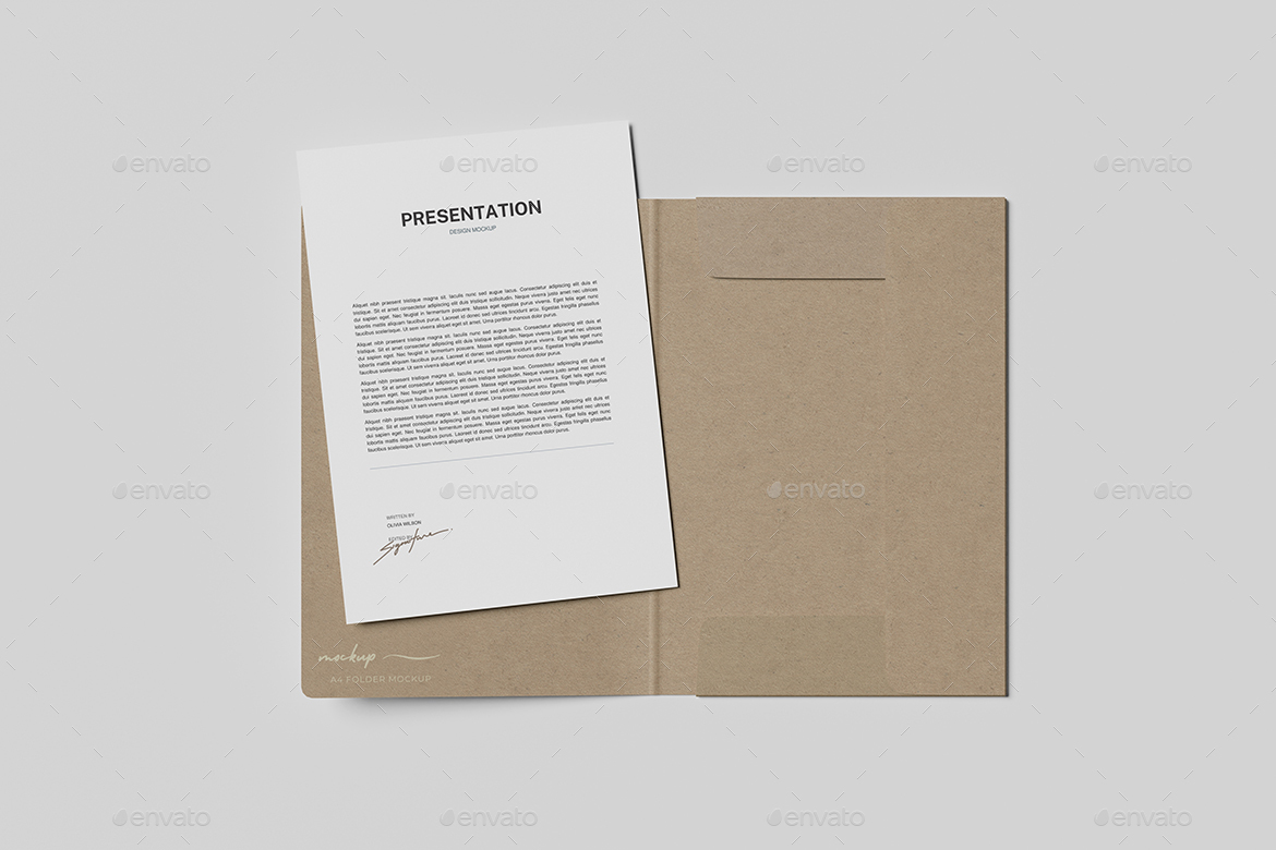 A4 Folder Mockup, Graphics | GraphicRiver