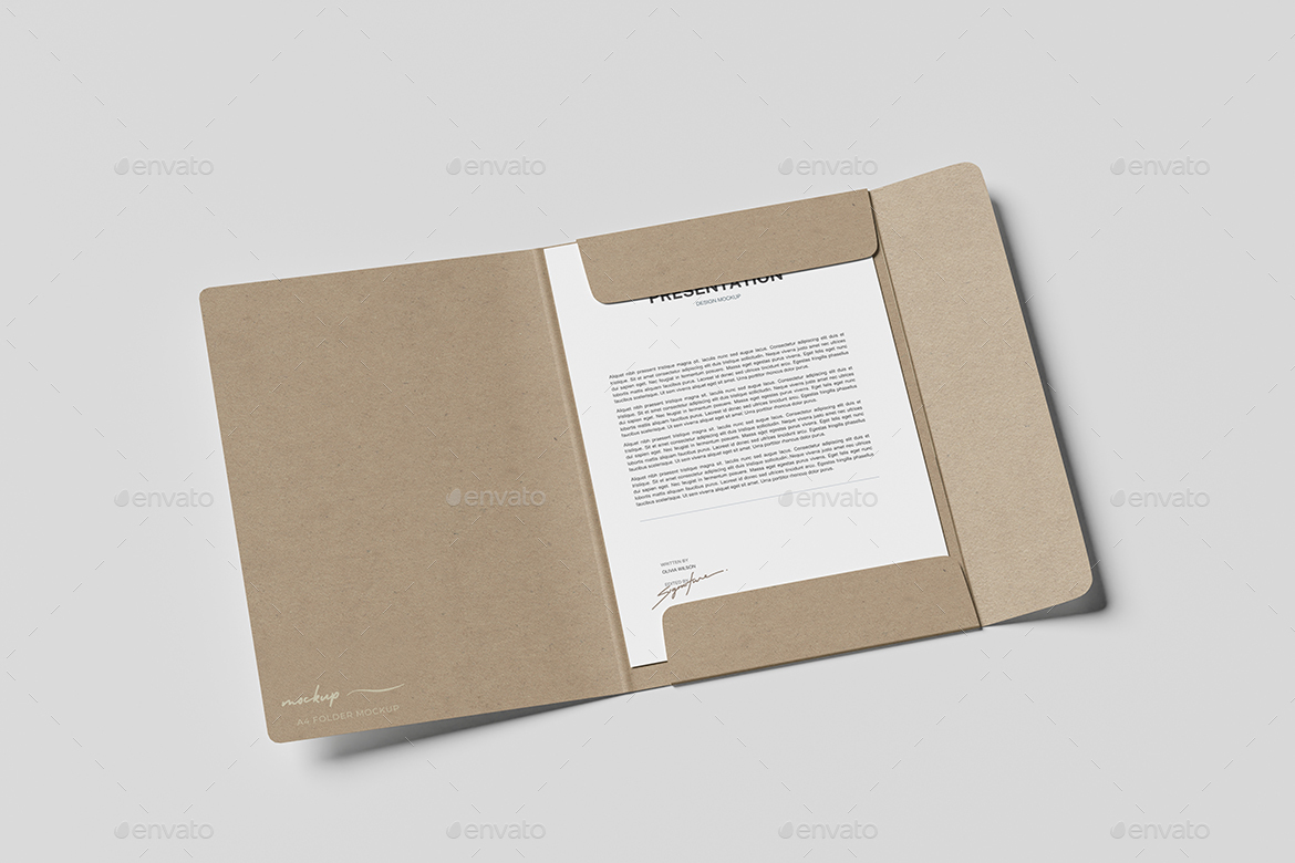 A4 Folder Mockup, Graphics | GraphicRiver