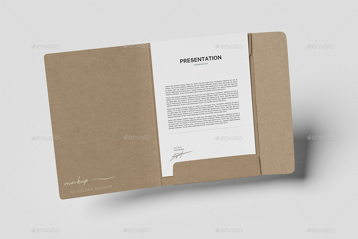 A4 Folder Mockup, Graphics | GraphicRiver