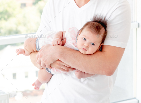Baby protected by father's hands Stock Photo by tan4ikk | PhotoDune