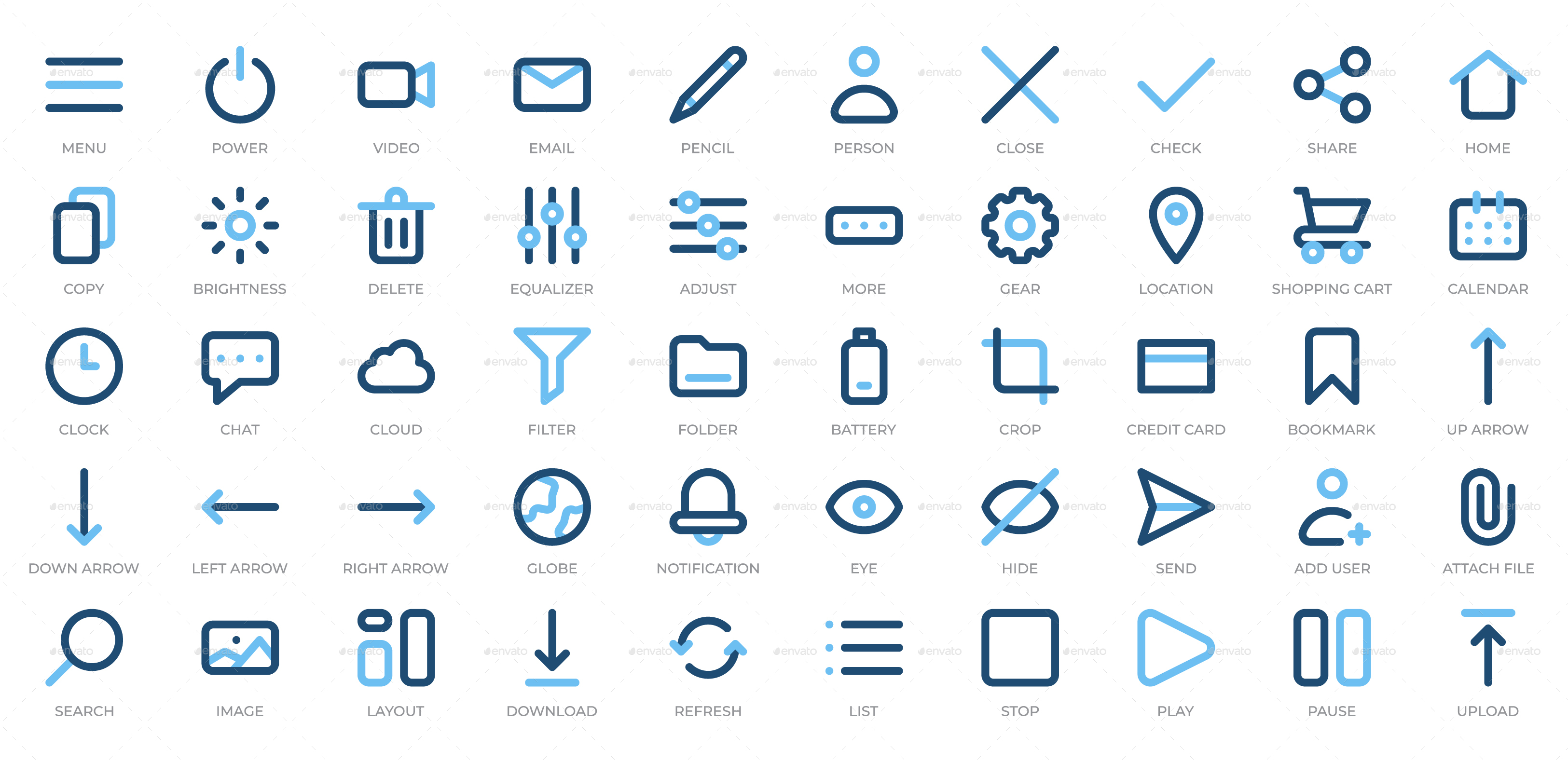 User Interface Icons Pack, Icons | GraphicRiver