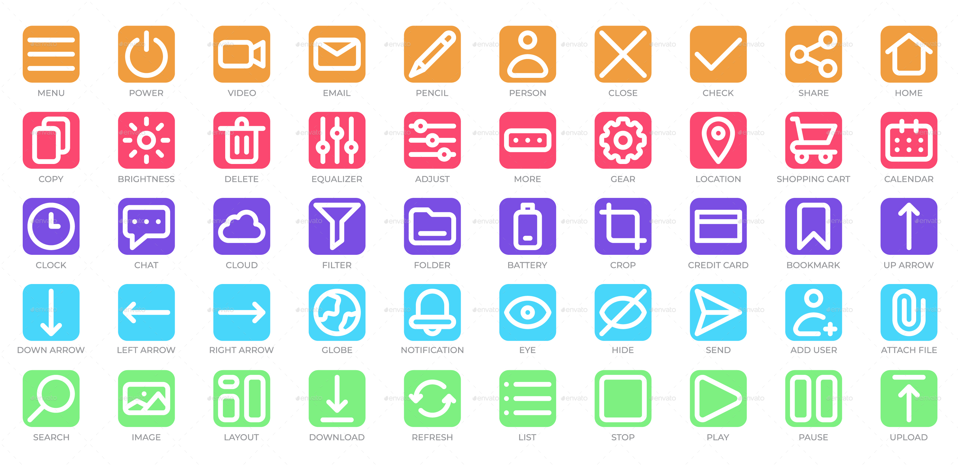 User Interface Icons Pack, Icons | GraphicRiver