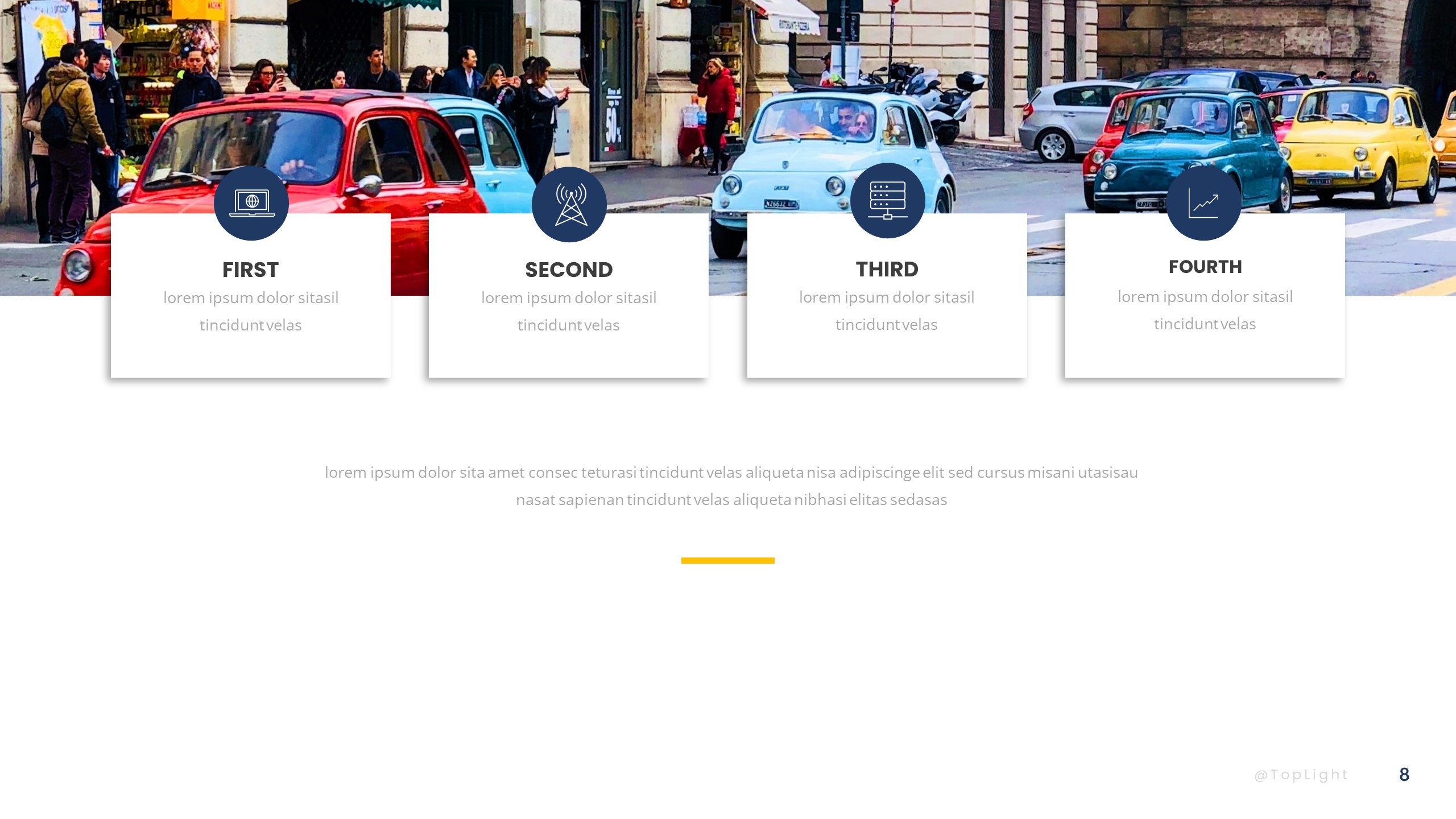 Top Light - Google Slides Presentation Template, Presentation Templates