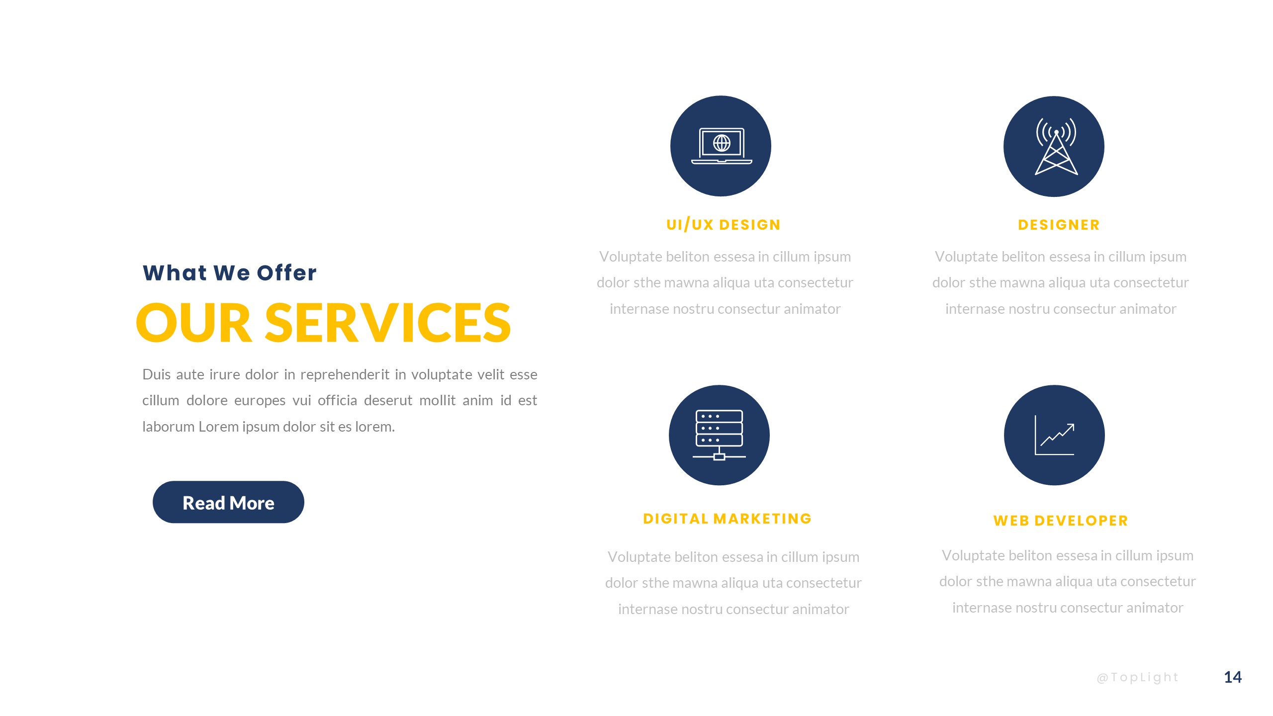 Top Light - Google Slides Presentation Template, Presentation Templates