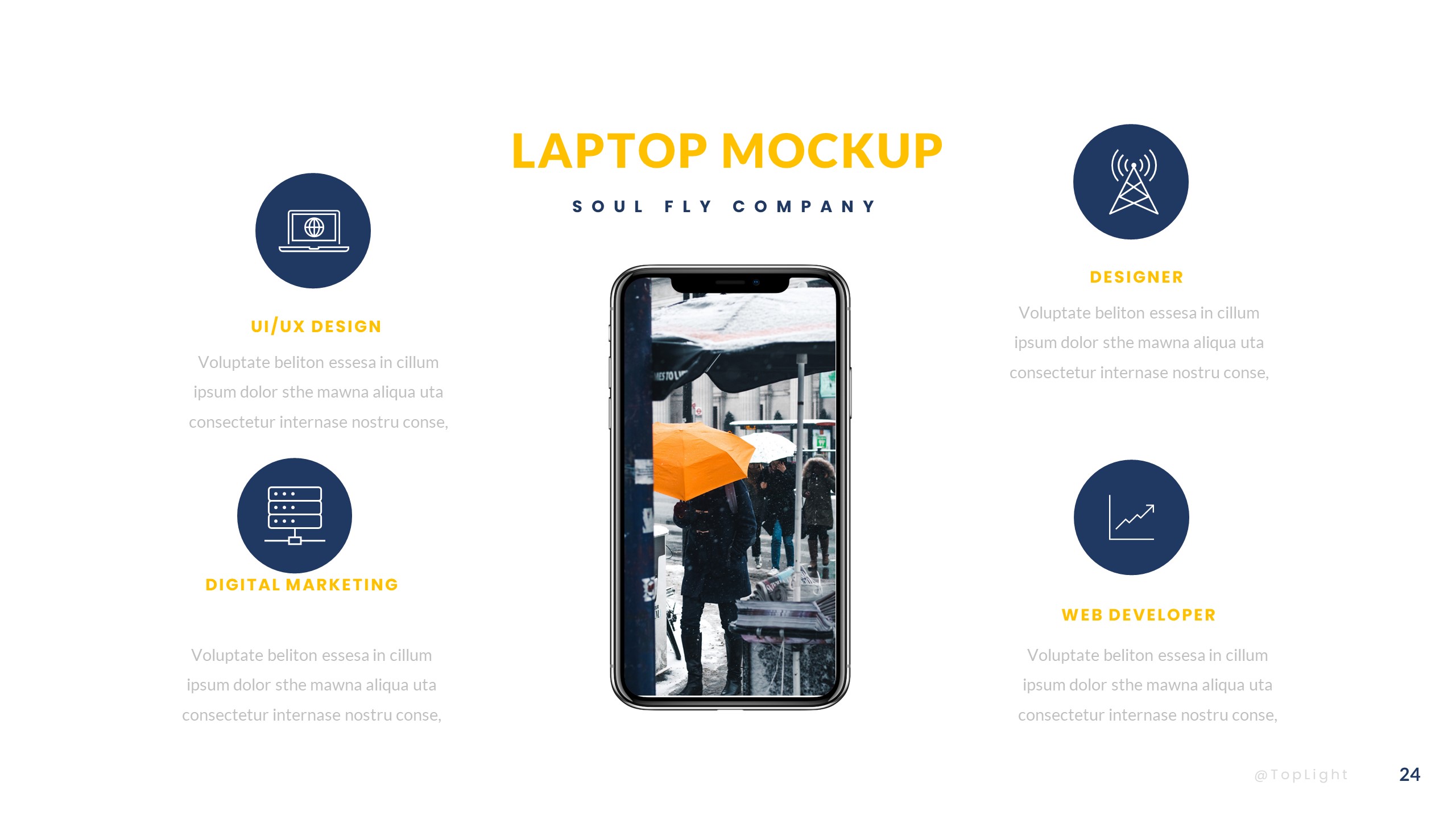 Top Light - Google Slides Presentation Template, Presentation Templates