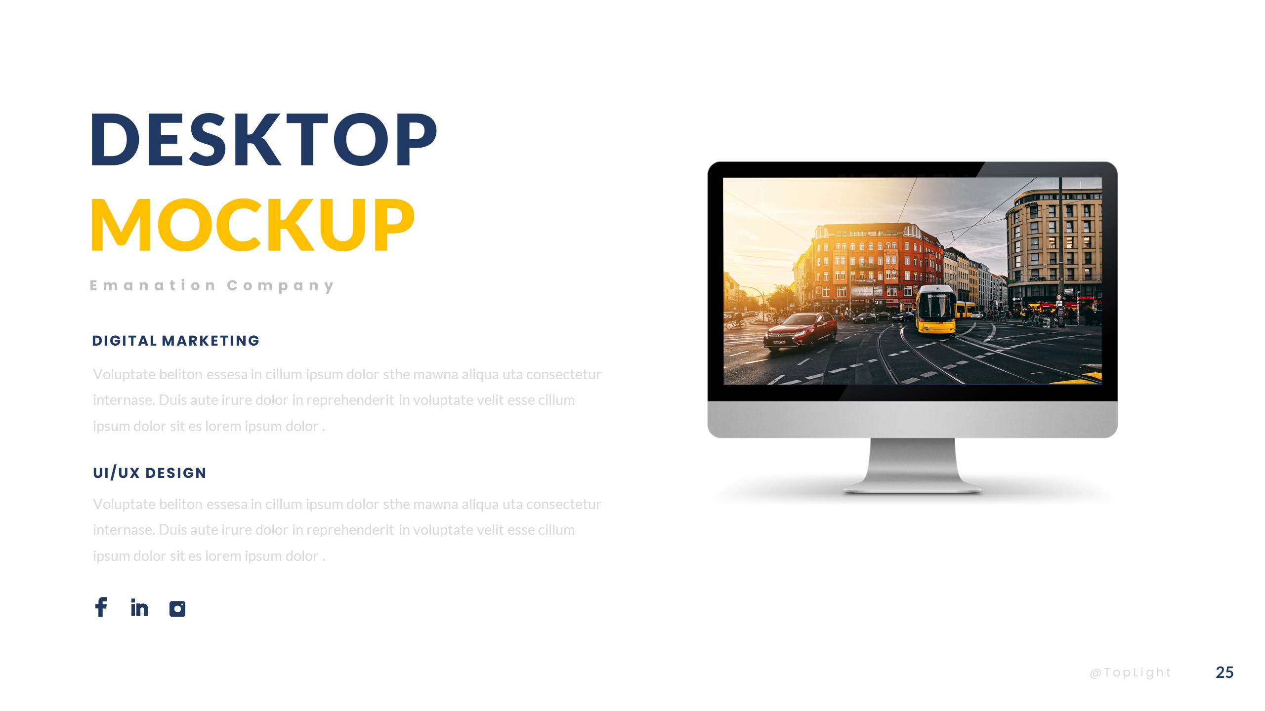 Top Light - Google Slides Presentation Template, Presentation Templates