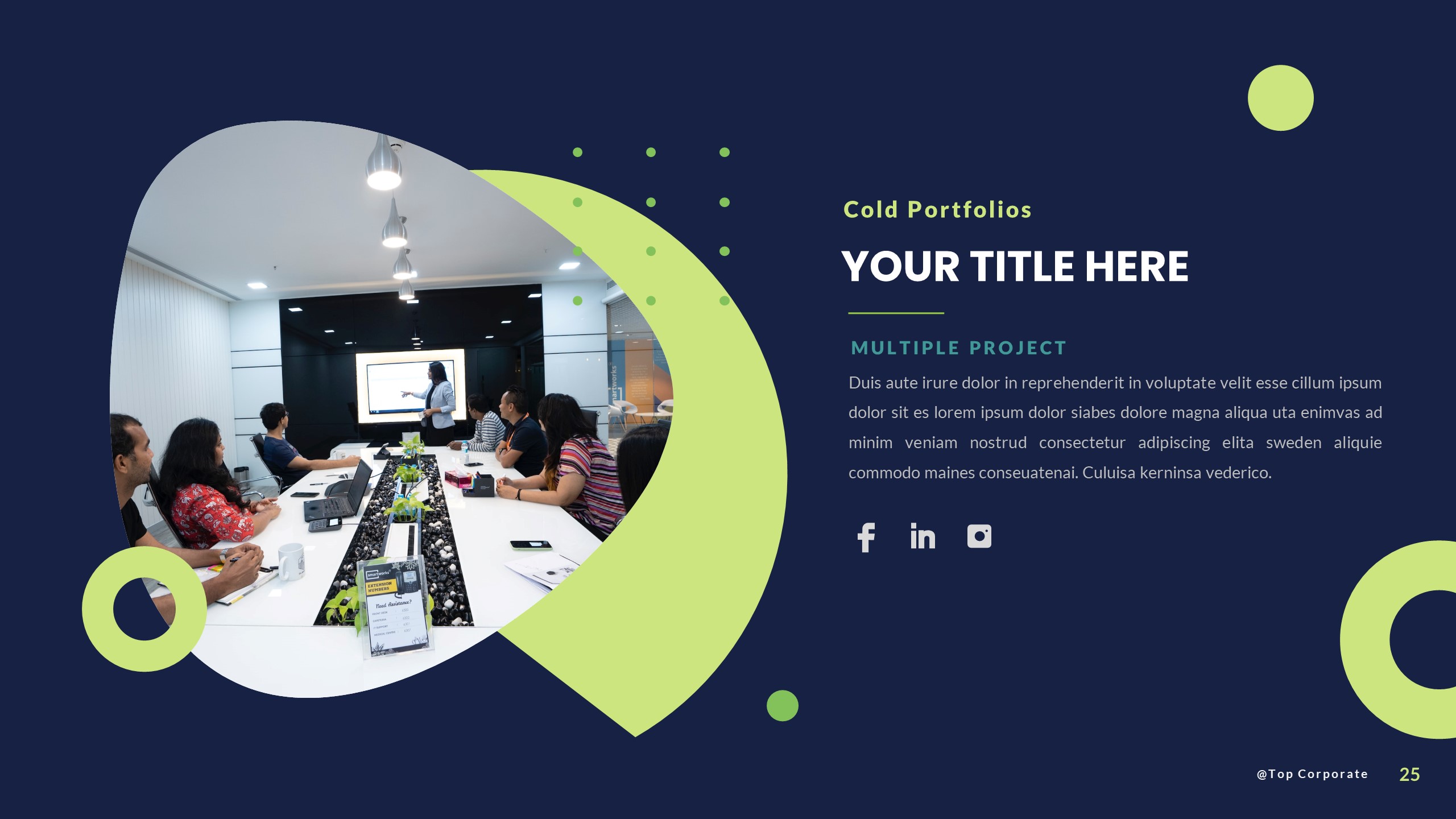 Top Corporate - Google Slides Presentation Template, Presentation Templates