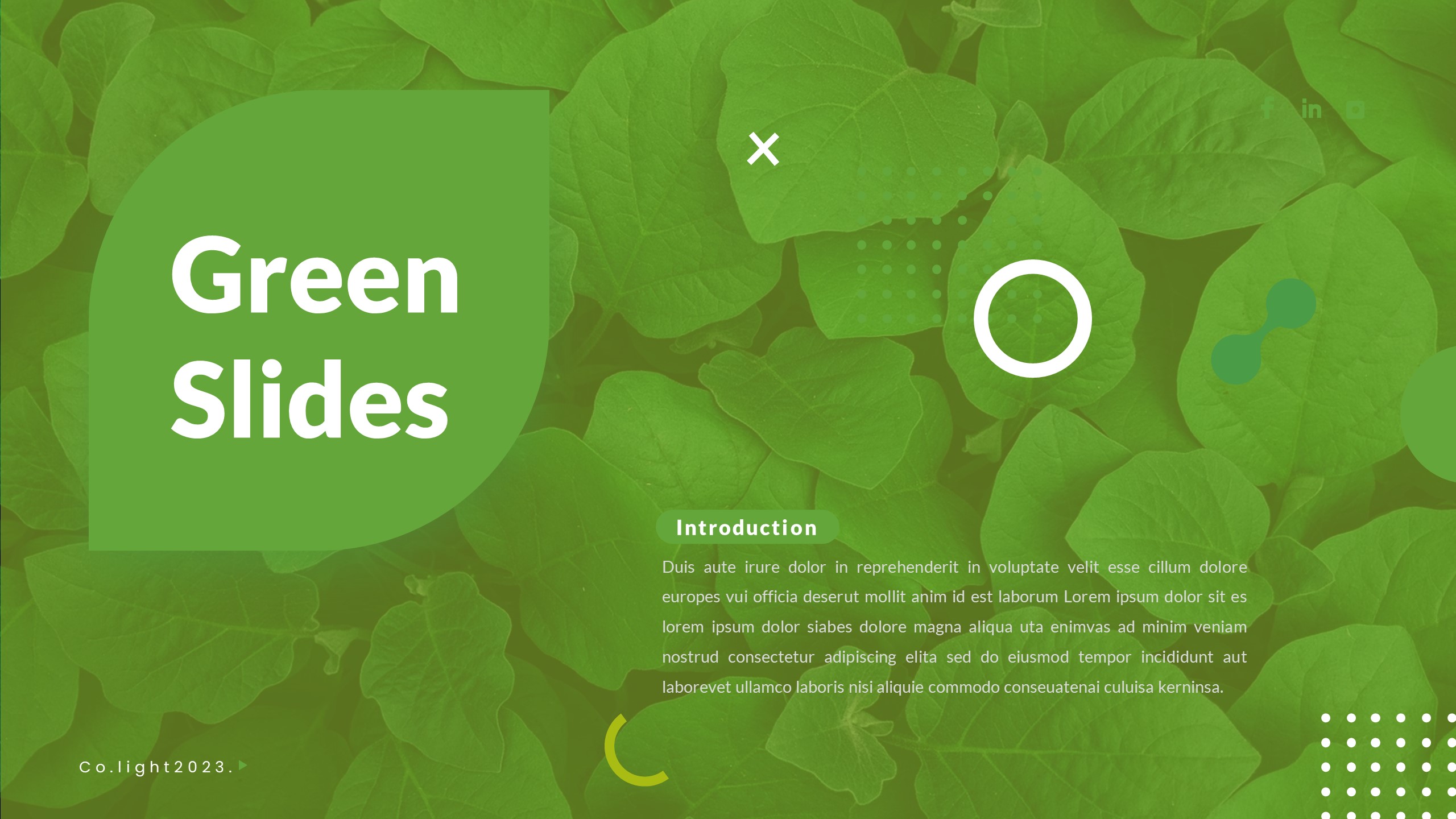 Green - Google Slides Presentation Template, Presentation Templates