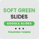 Soft Green - Google Slides Presentation Template, Presentation Templates