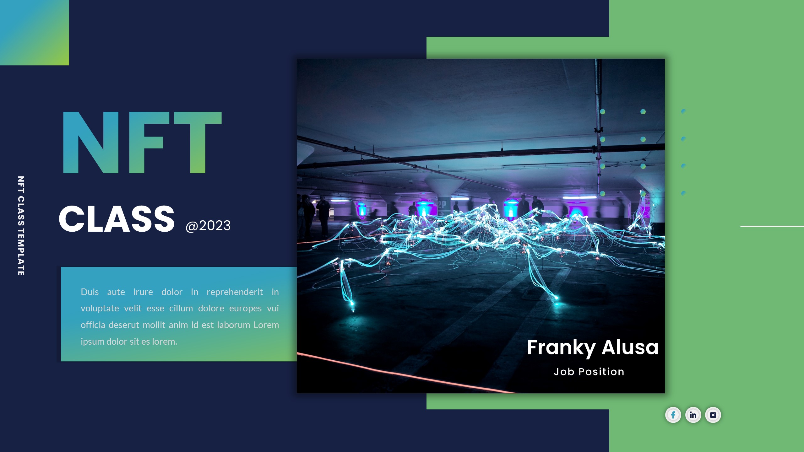 NFT Class - Google Slides Presentation Template, Presentation Templates