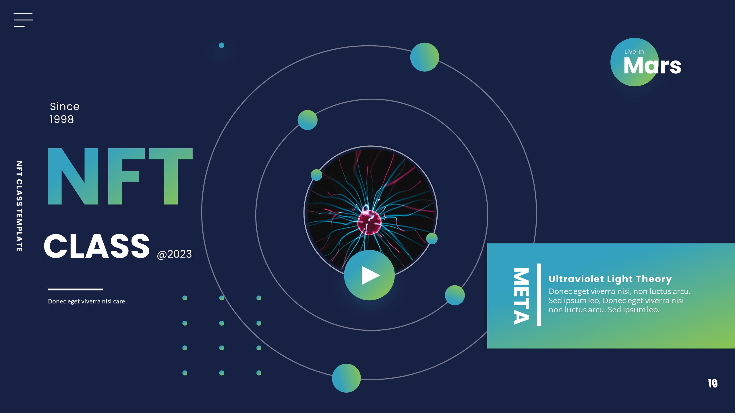 NFT Class - Google Slides Presentation Template, Presentation Templates