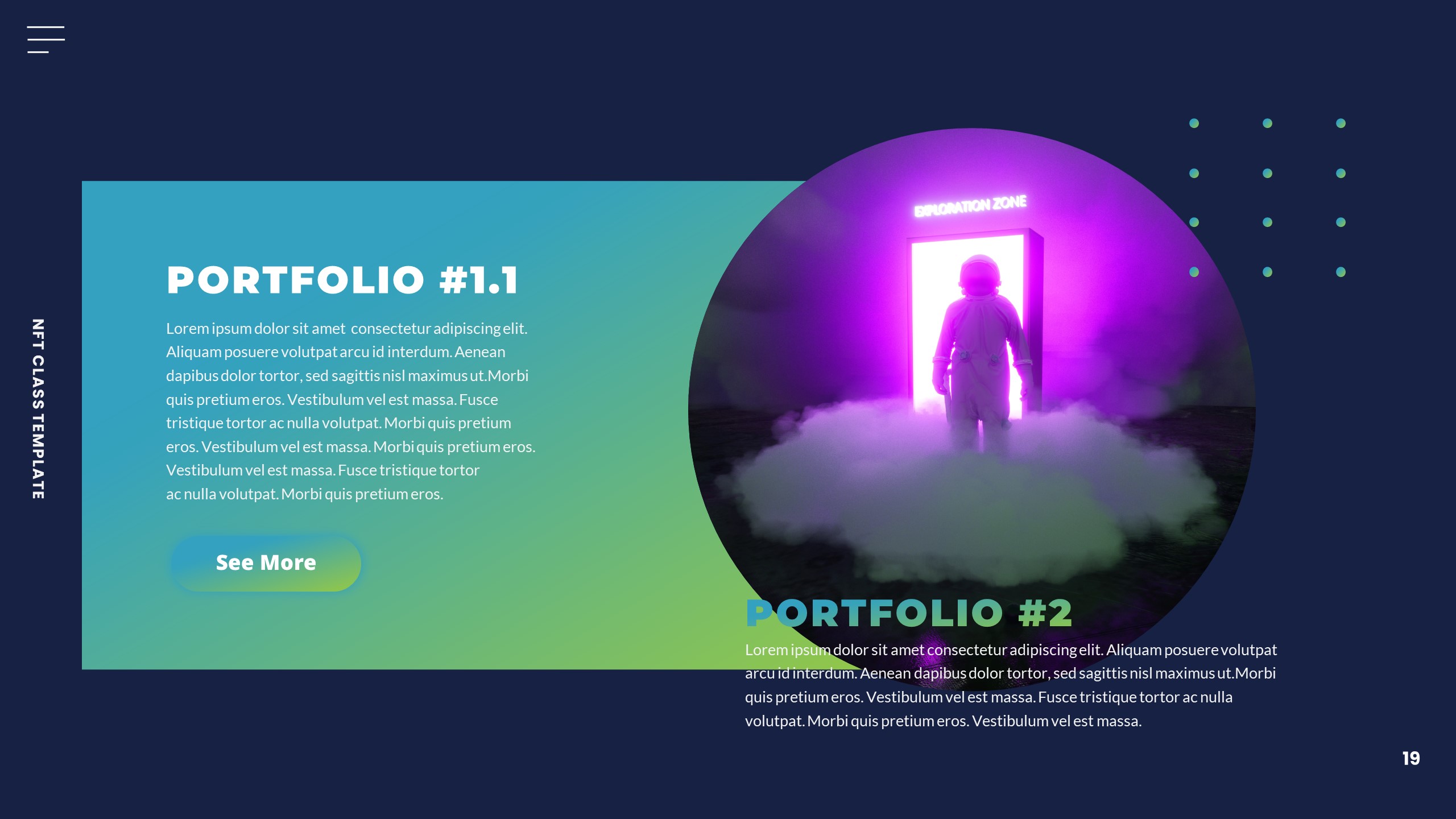 NFT Class - Google Slides Presentation Template, Presentation Templates