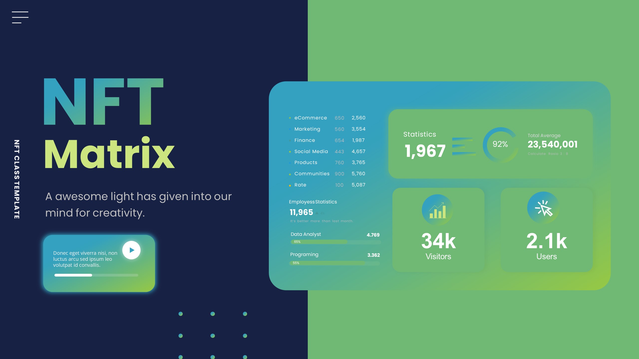 NFT Class - Google Slides Presentation Template, Presentation Templates
