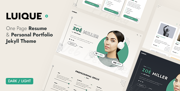 Luique - Personal Portfolio Jekyll Theme by bslthemes | ThemeForest